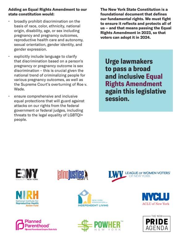 Passing the NYS Equal Rights Amendment | MyLO